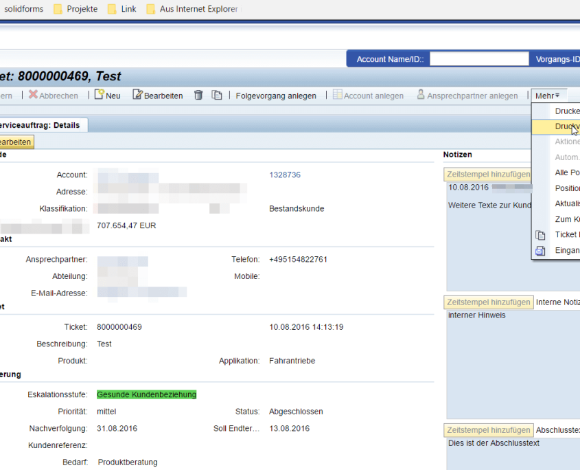 Creating Adobe Pdf Forms In The Webui Of The Sap Crm Solidforms