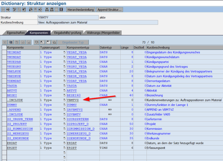 Extend the VA05 and VA05N with additional or customer-specific fields